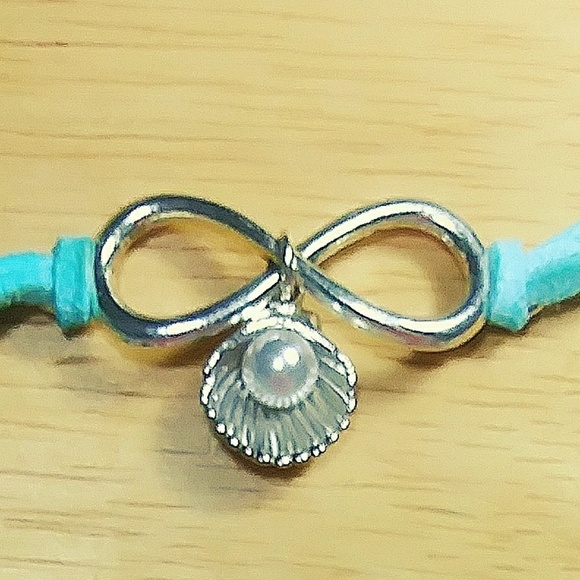 Handmade | Jewelry | New Blue Silver Seashell Pearl Infinity Choker ...